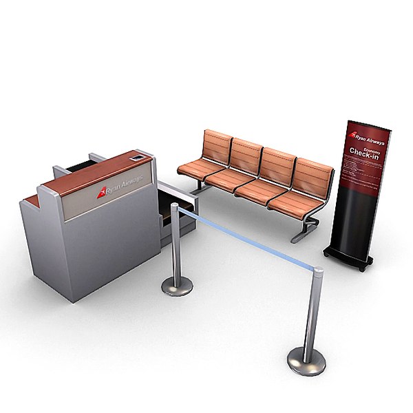 3d airport seating