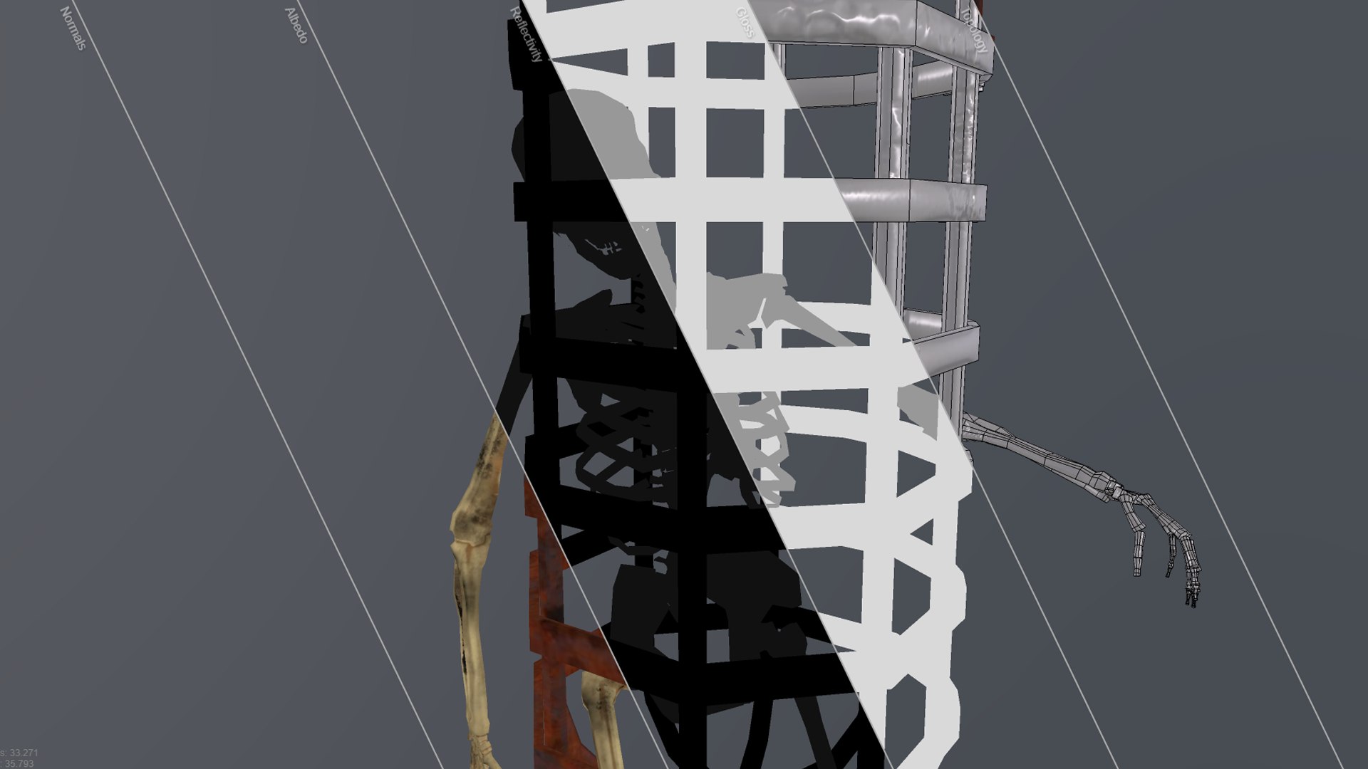 Cage Skeleton 3D Model - TurboSquid 1830997