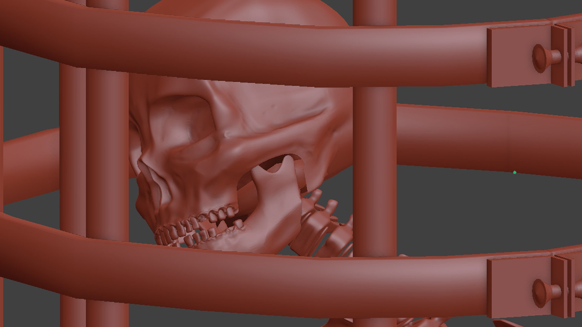 Cage Skeleton 3D Model - TurboSquid 1830997