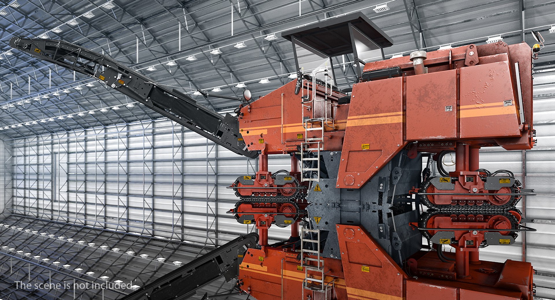 Road machinery rigged machine 3D model - TurboSquid 1573921