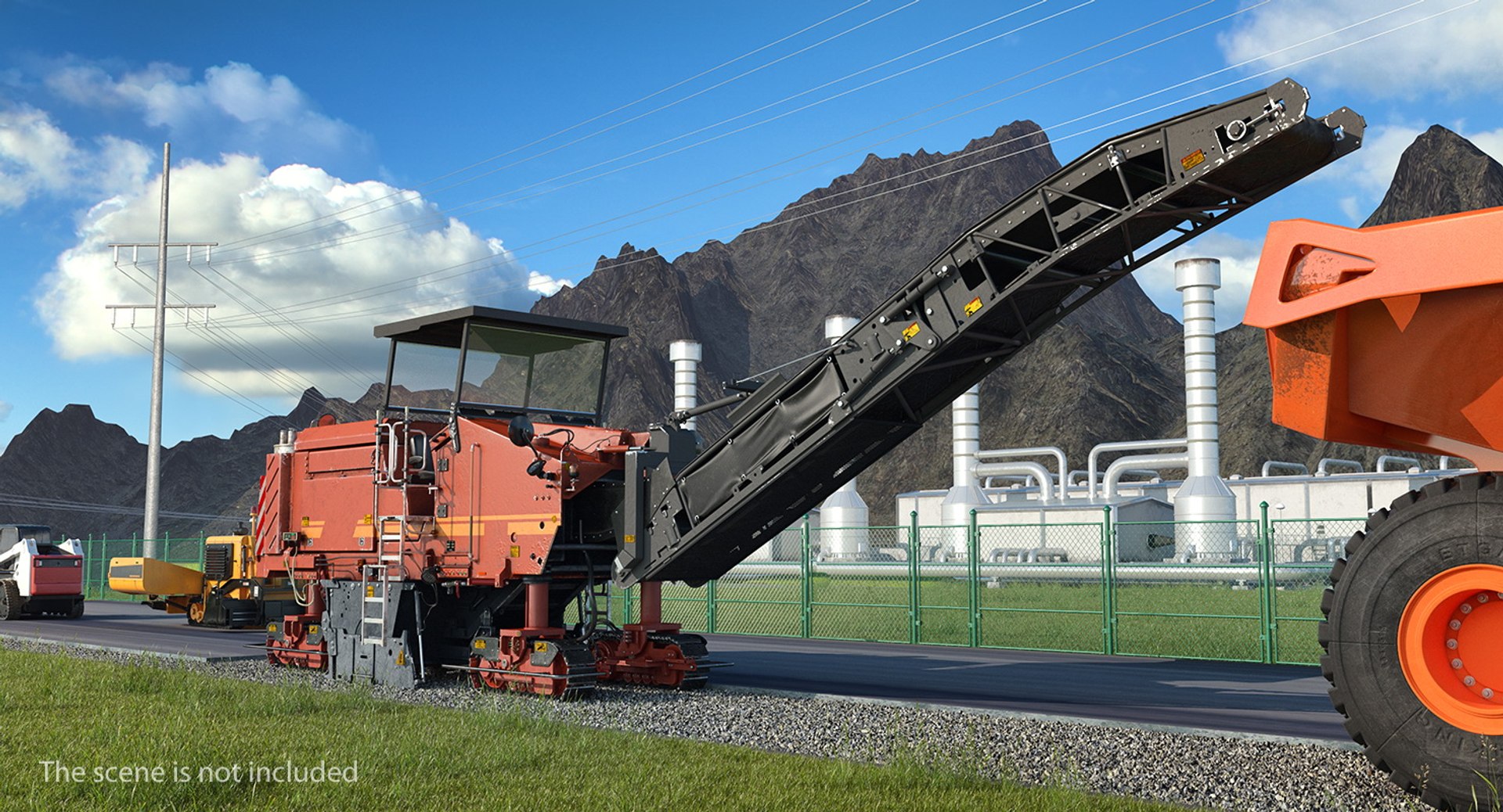 Road machinery rigged machine 3D model - TurboSquid 1573921