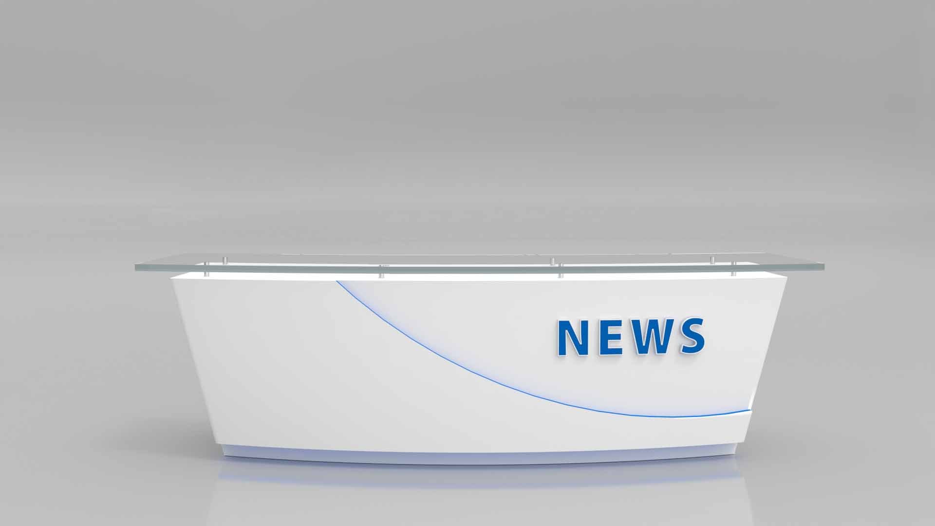 5 Virtual News Studio Tables 3D Model - TurboSquid 2088710
