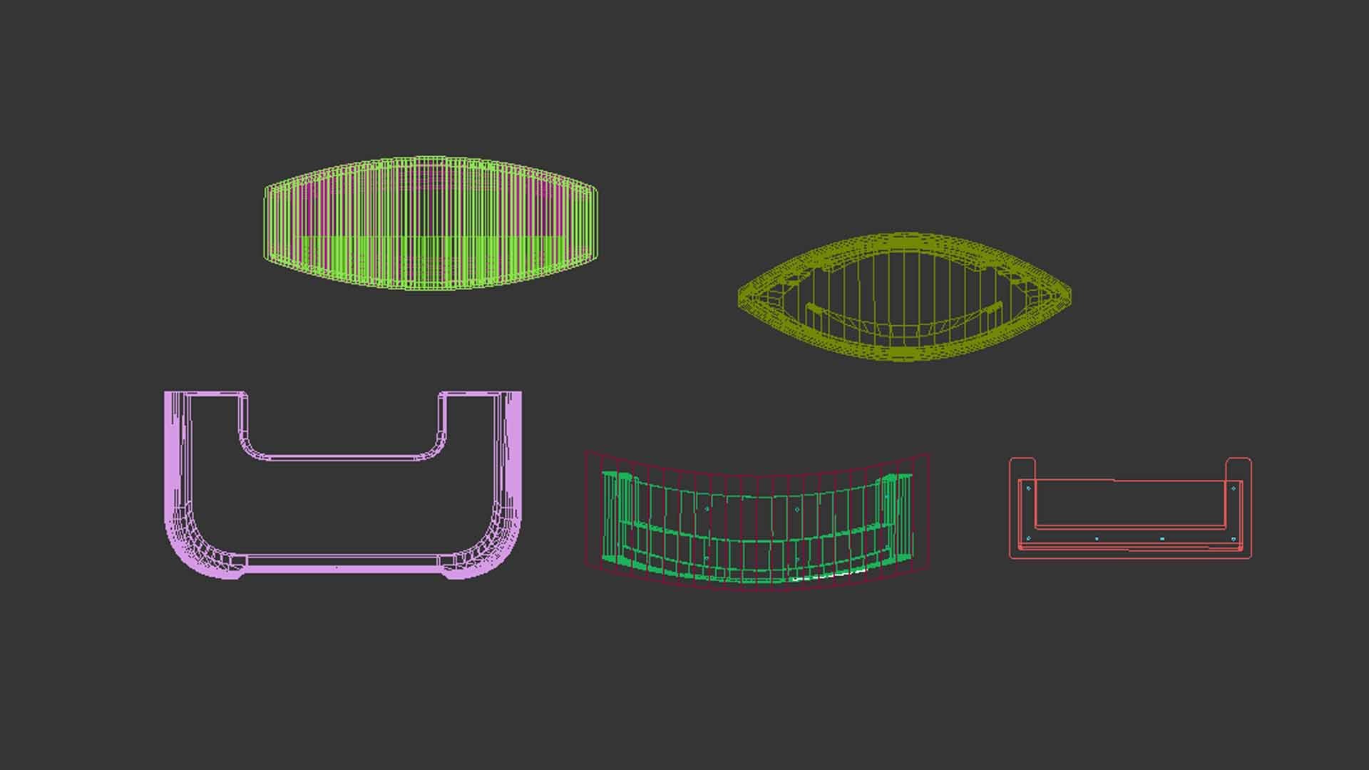 5 Virtual News Studio Tables 3D Model - TurboSquid 2088710