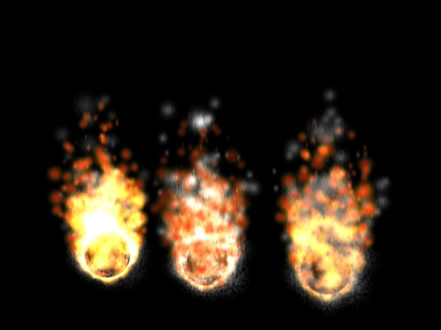 Particle Burn 3d Model