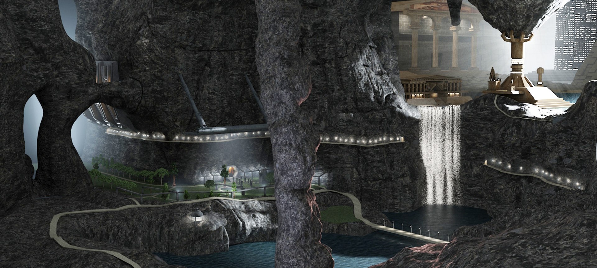 Rock Waterfall Model - TurboSquid 1332980