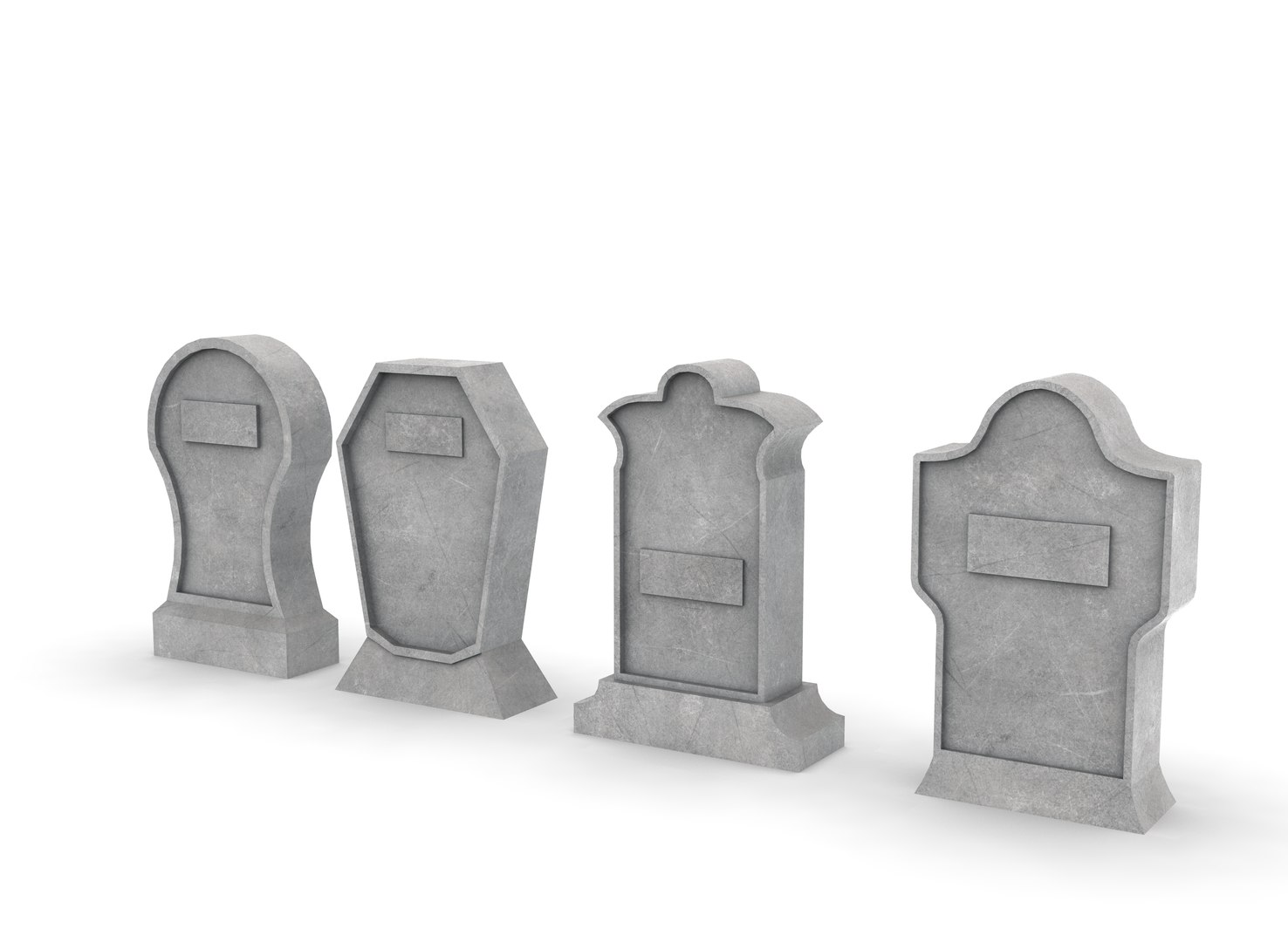 Gravestone Pack 3D - TurboSquid 1776623