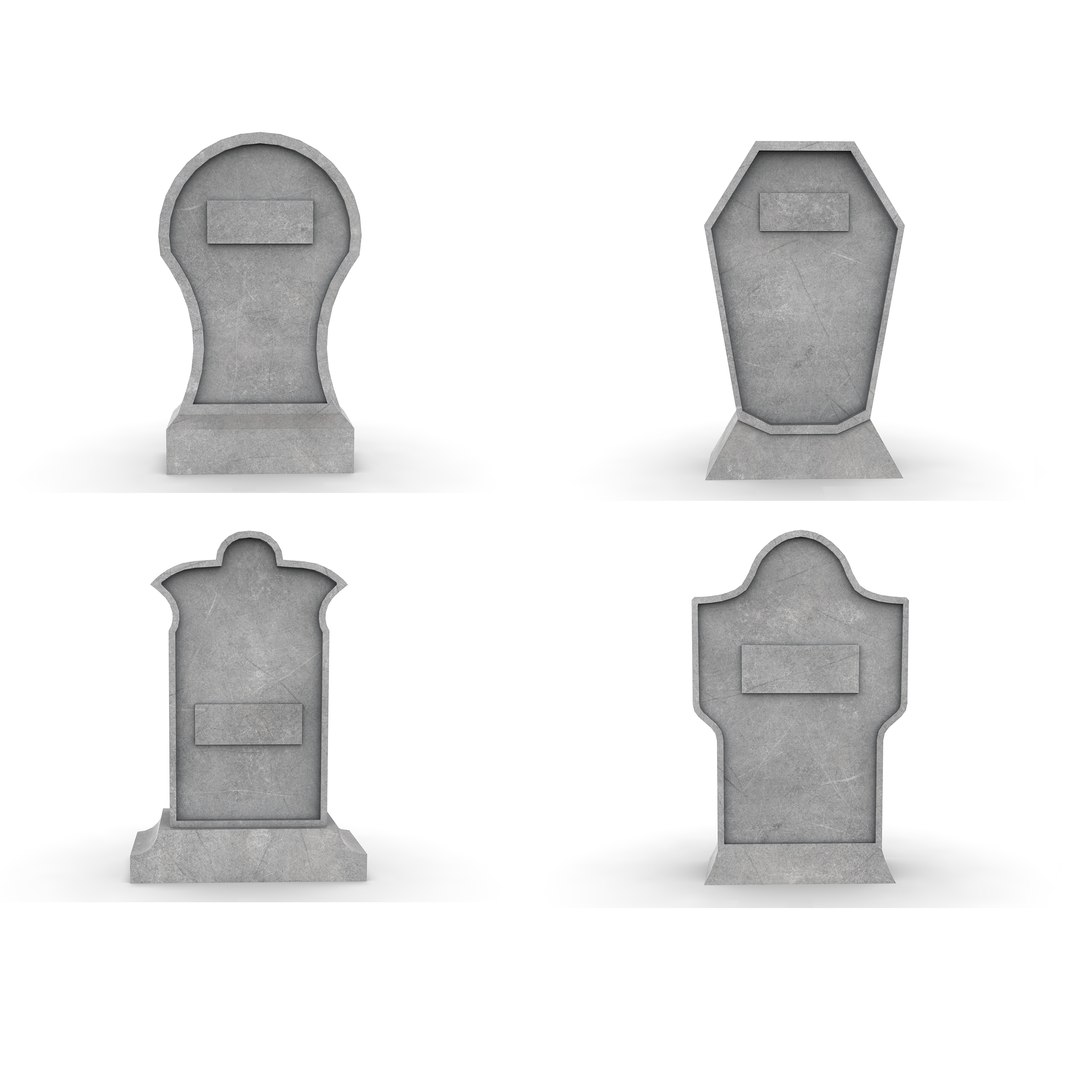Gravestone Pack 3D - TurboSquid 1776623