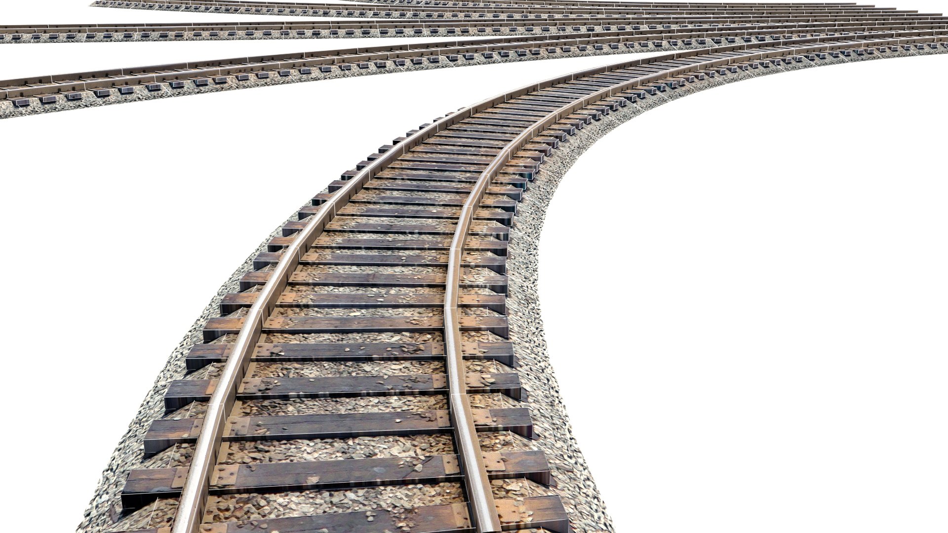 Train Trestle Track 3D Model - TurboSquid 1369360