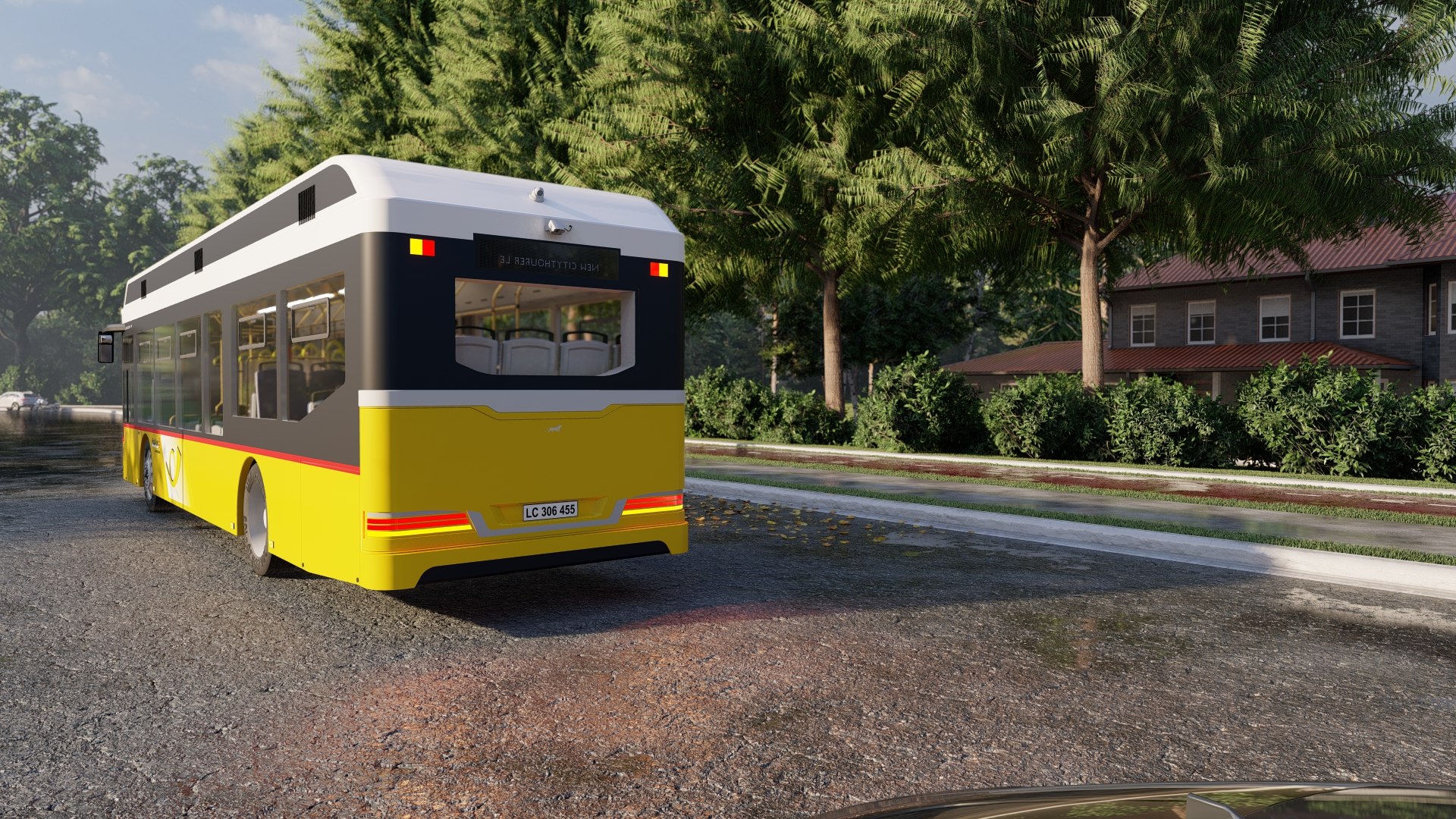 POST AUTO BUS 3D Model - TurboSquid 2271768