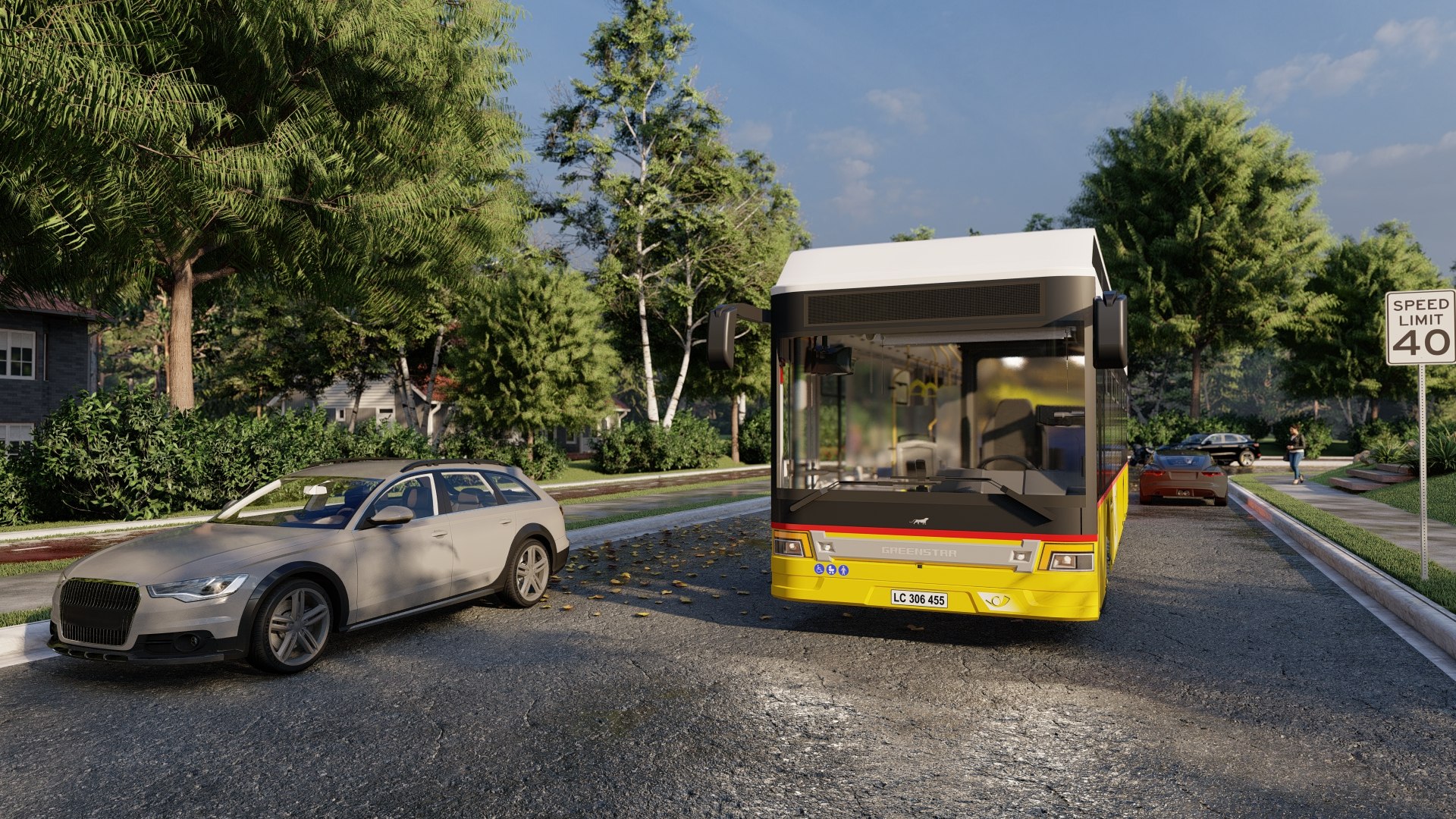 POST AUTO BUS 3D Model - TurboSquid 2271768