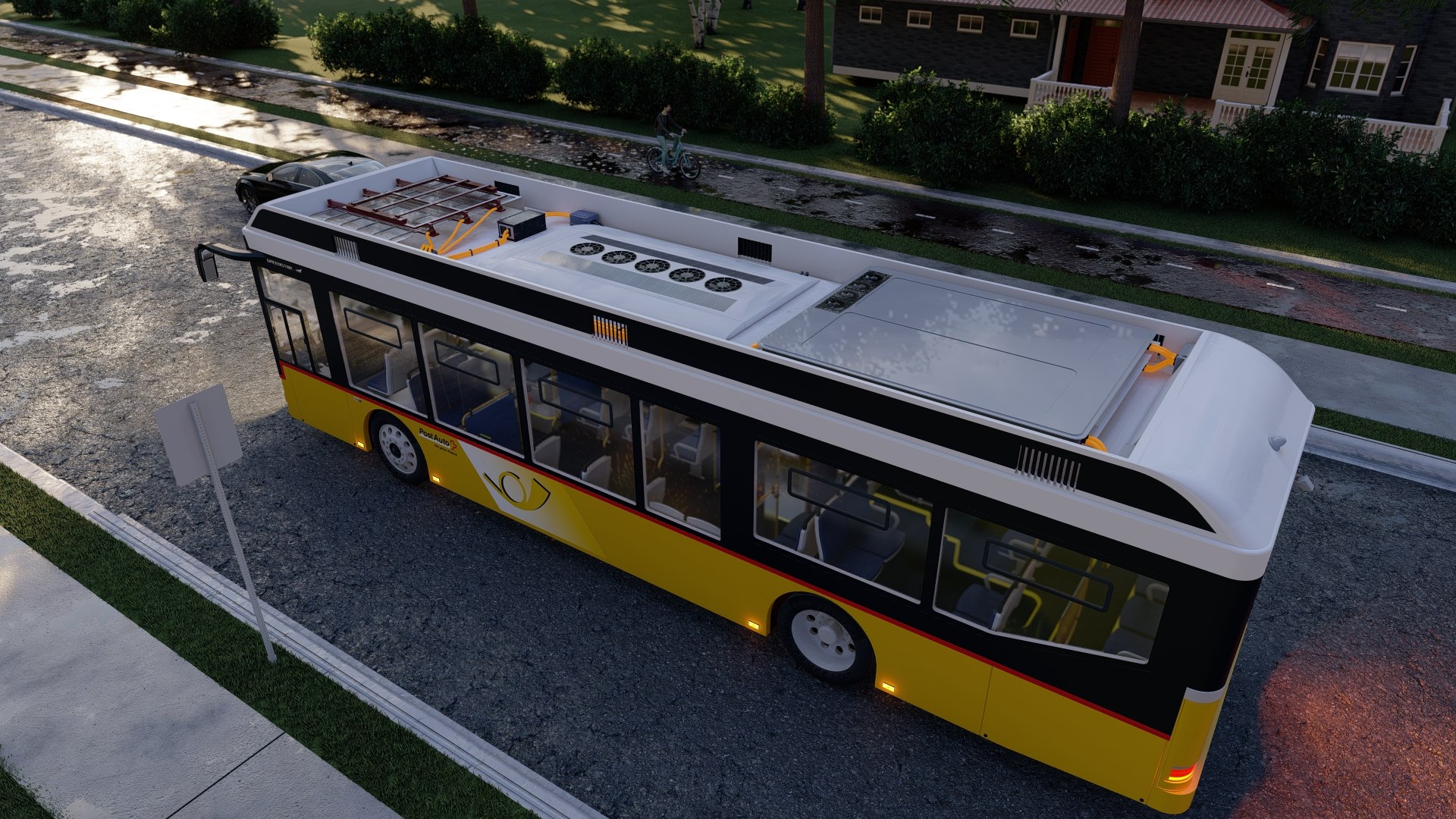 POST AUTO BUS 3D Model - TurboSquid 2271768