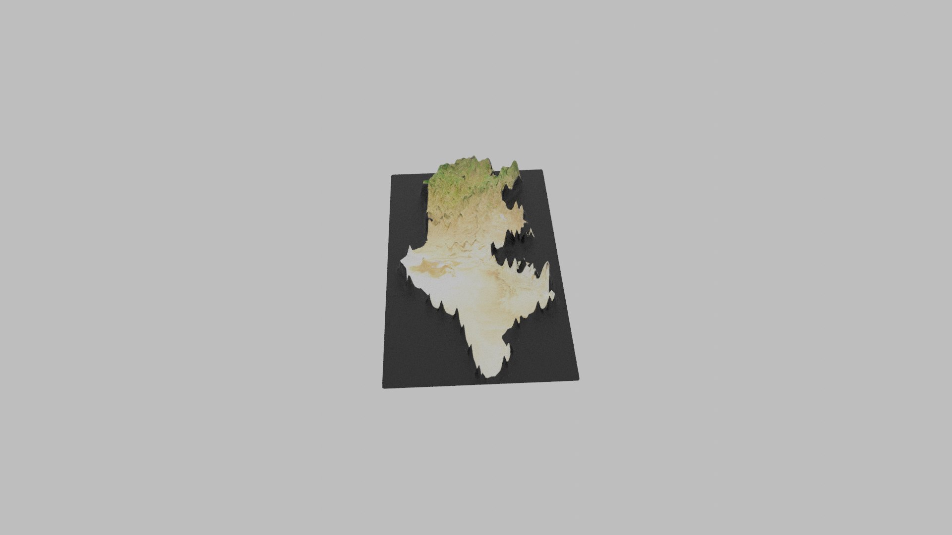 Tunisia Map Country 3D Model - TurboSquid 2076387