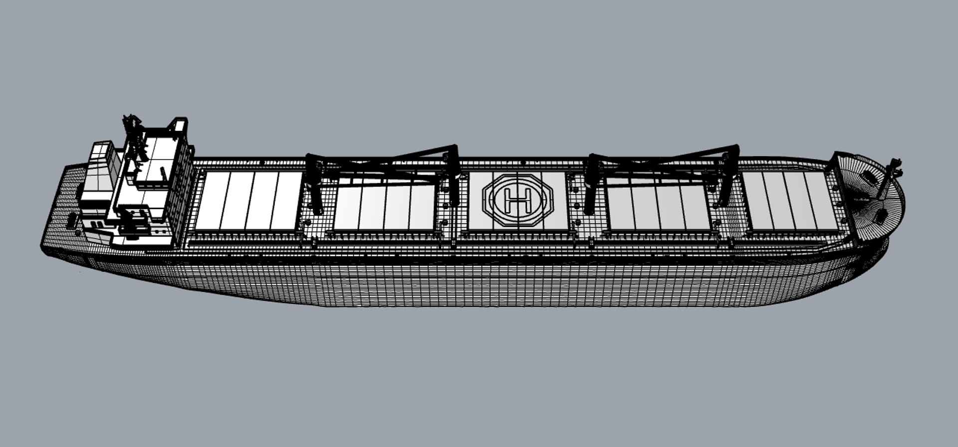 3D Bulk Carrier Cargo Ship - TurboSquid 2107004