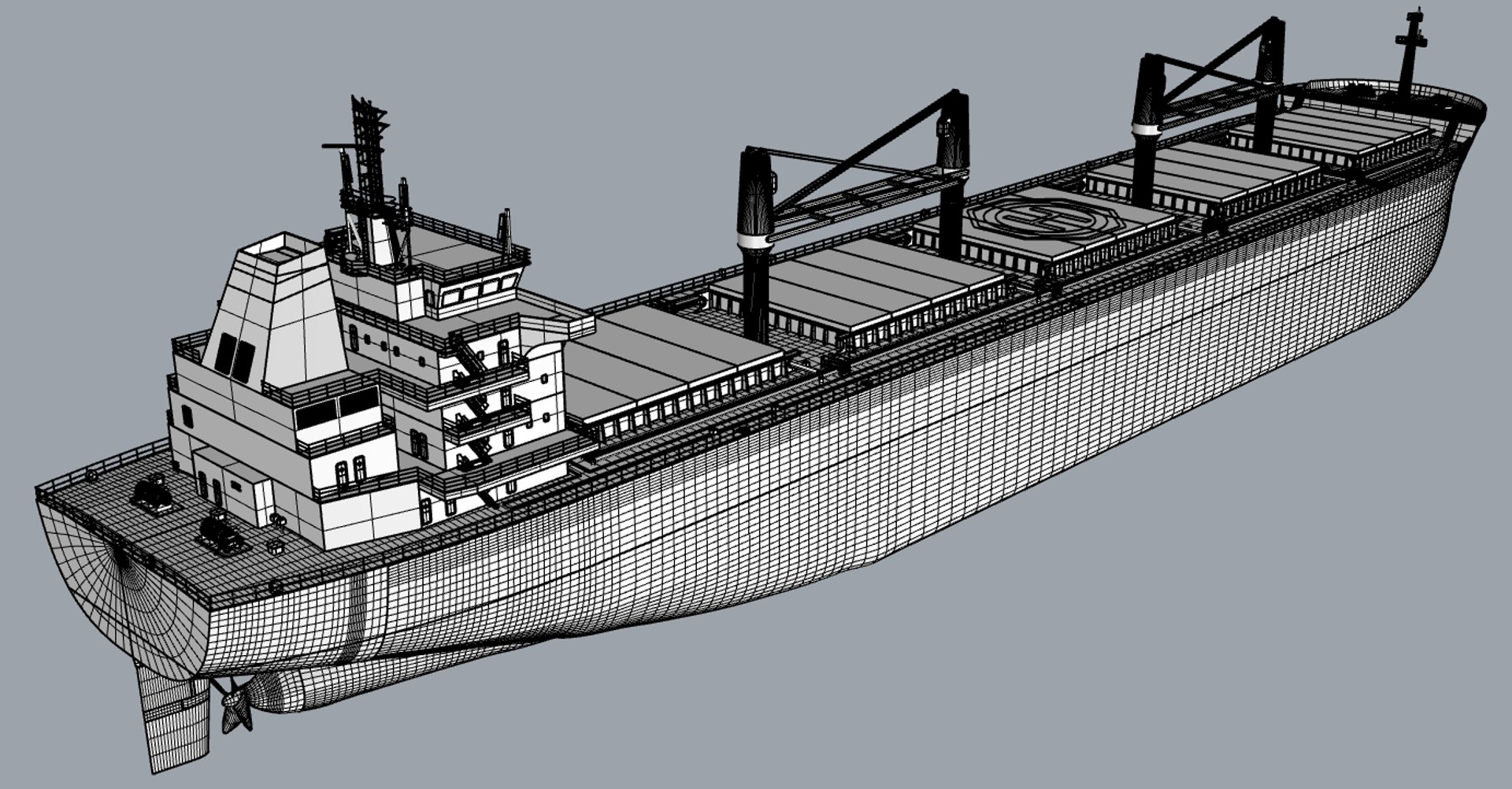 3D Bulk Carrier Cargo Ship - TurboSquid 2107004