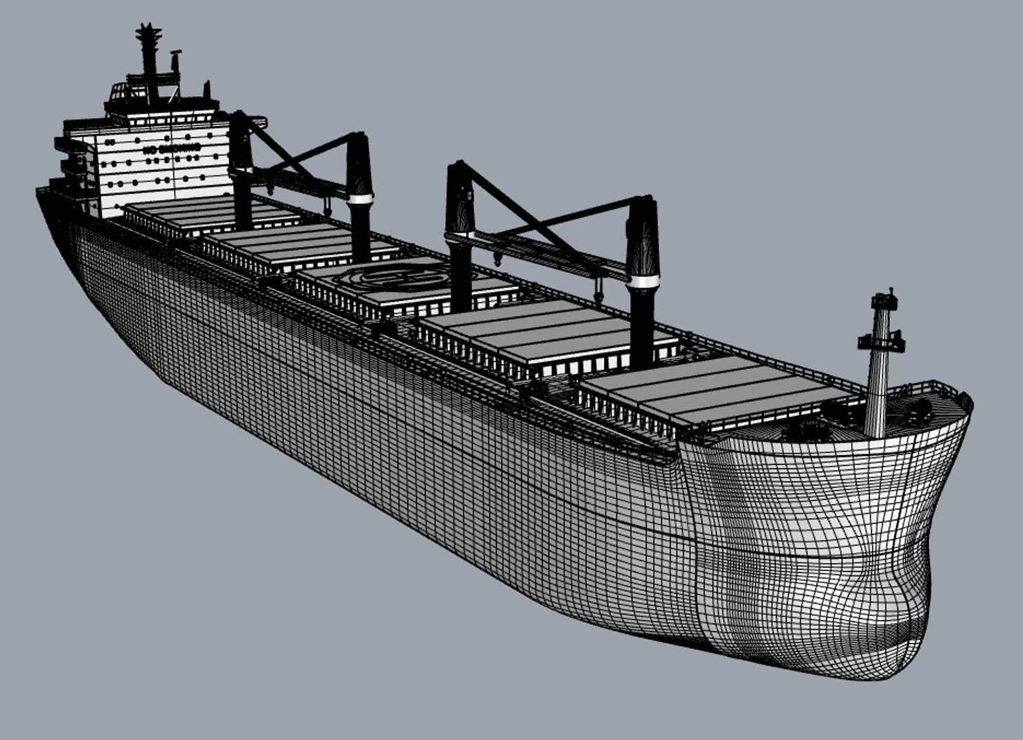 3D Bulk Carrier Cargo Ship - TurboSquid 2107004
