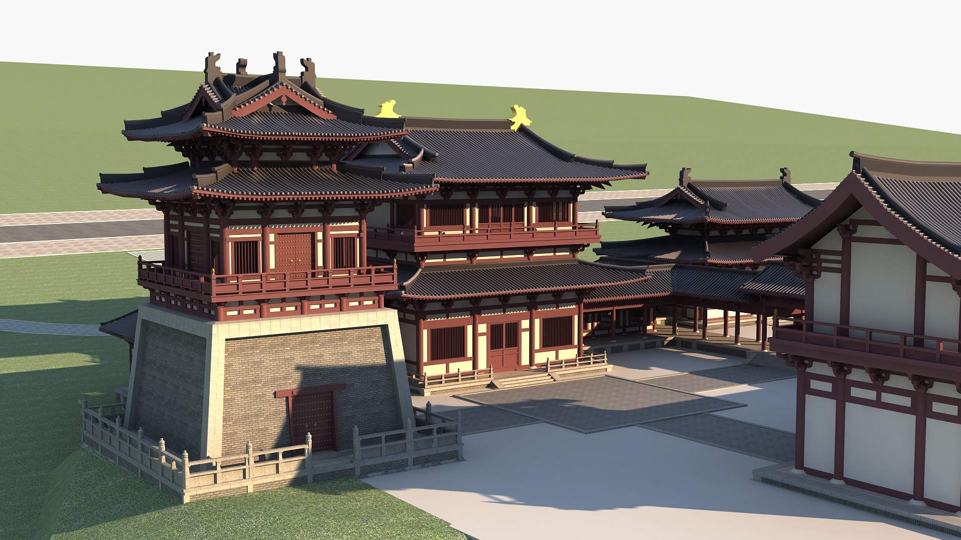 3D Model Chinese Ancient Architecture 12 - TurboSquid 2220864