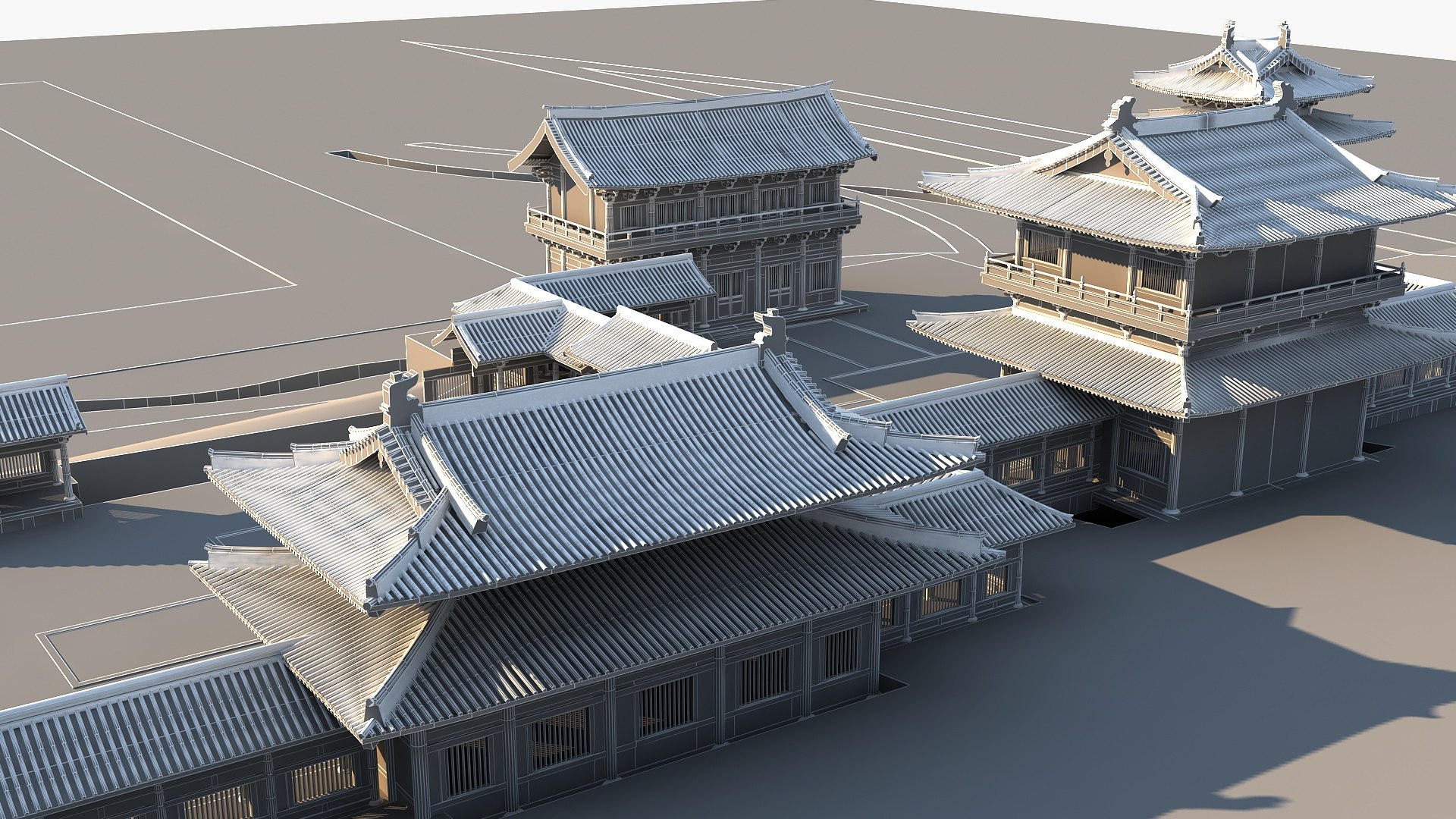 3D Model Chinese Ancient Architecture 12 - TurboSquid 2220864