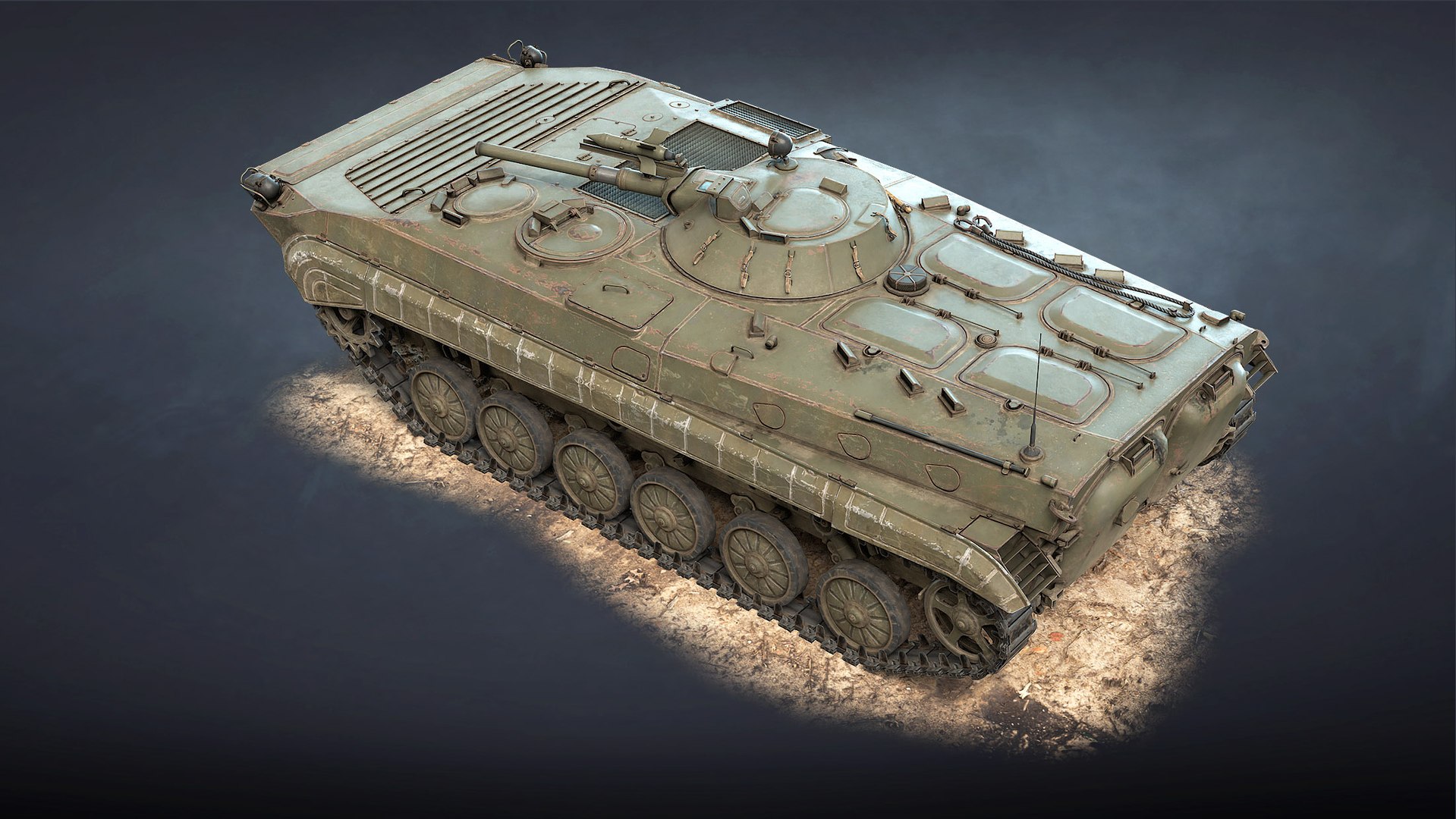 3D BMP-1 And BMP-1P Model - TurboSquid 2059371