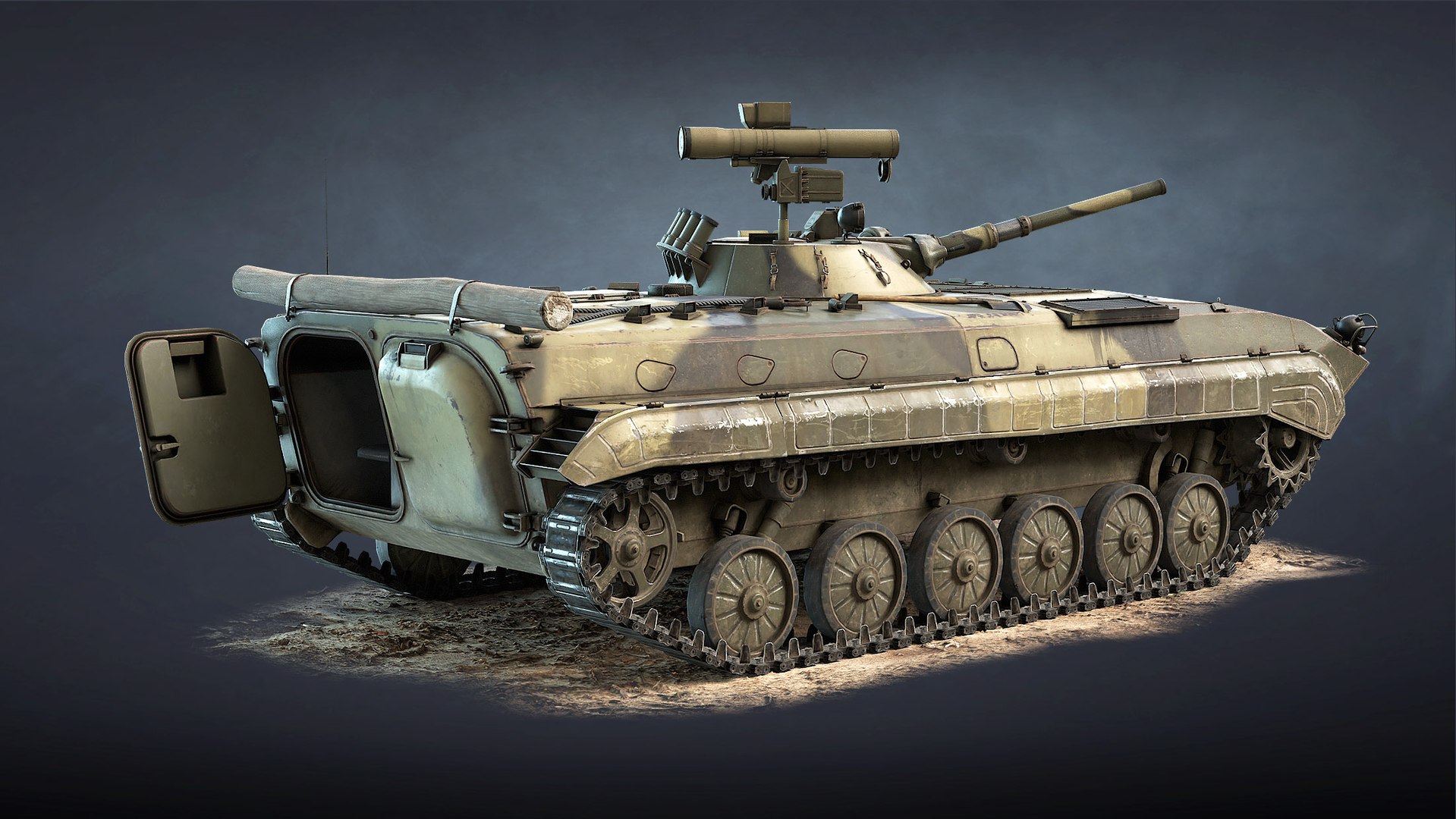 3D BMP-1 And BMP-1P Model - TurboSquid 2059371