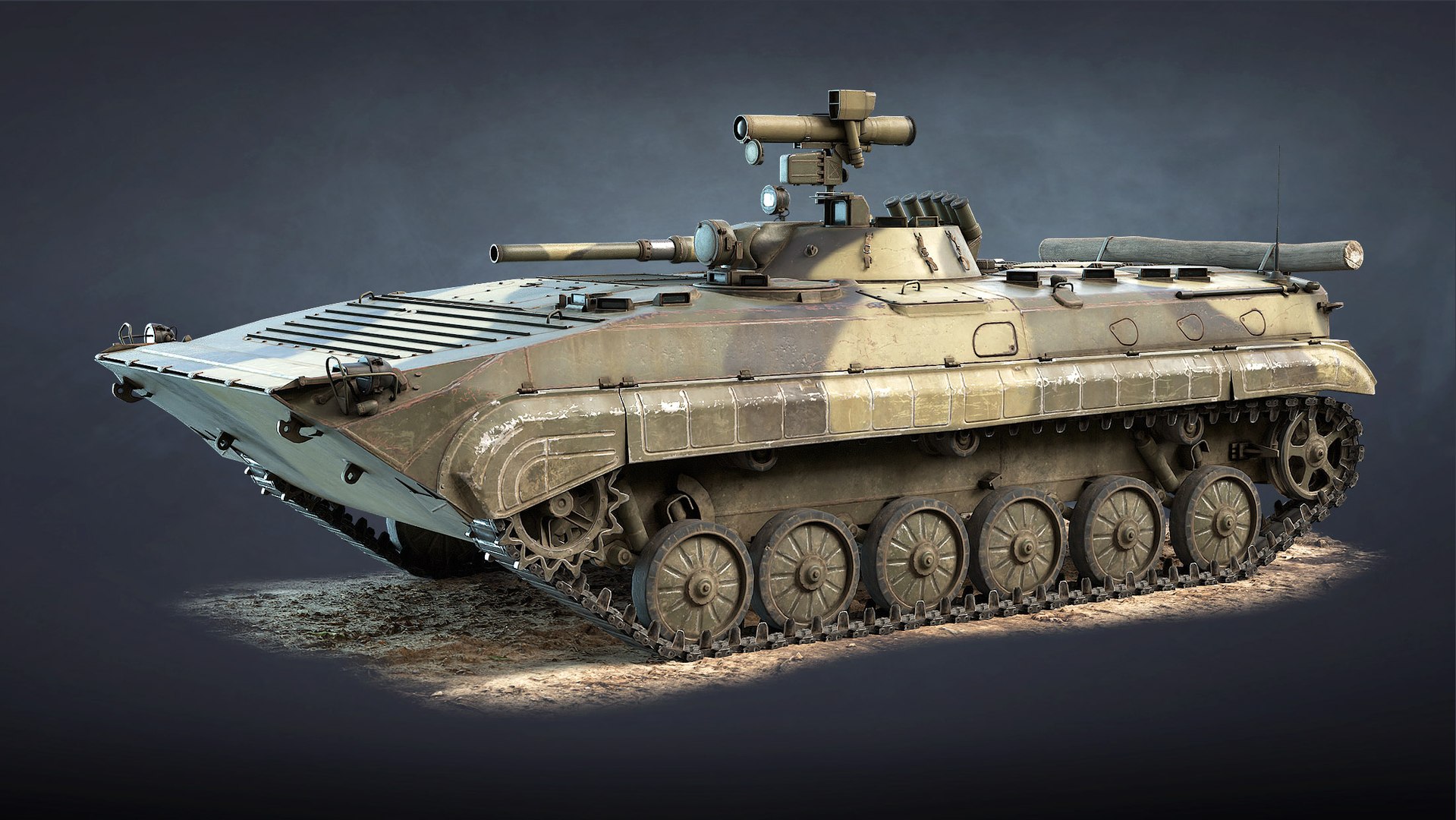 3D BMP-1 And BMP-1P Model - TurboSquid 2059371