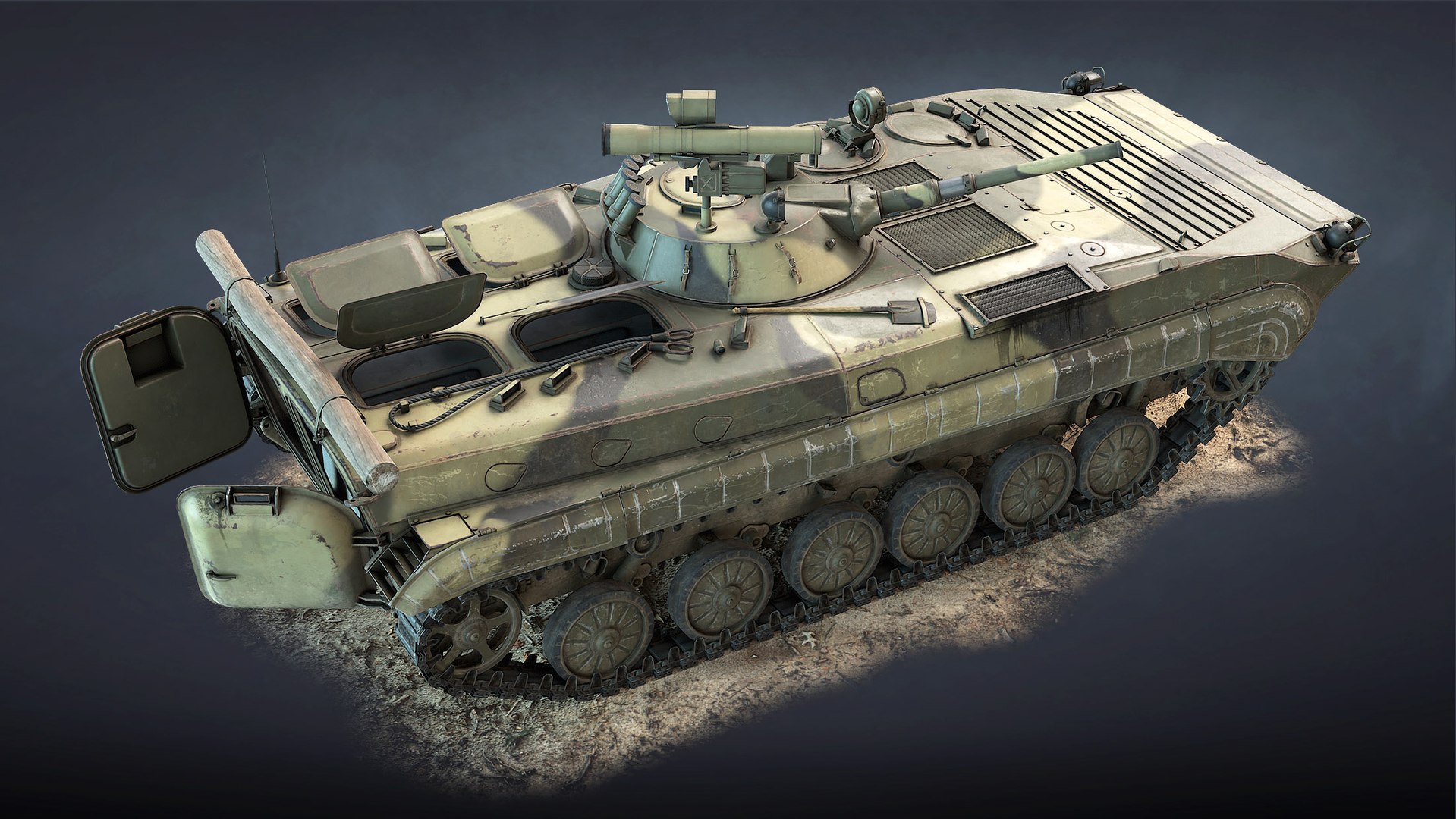 3D BMP-1 And BMP-1P Model - TurboSquid 2059371