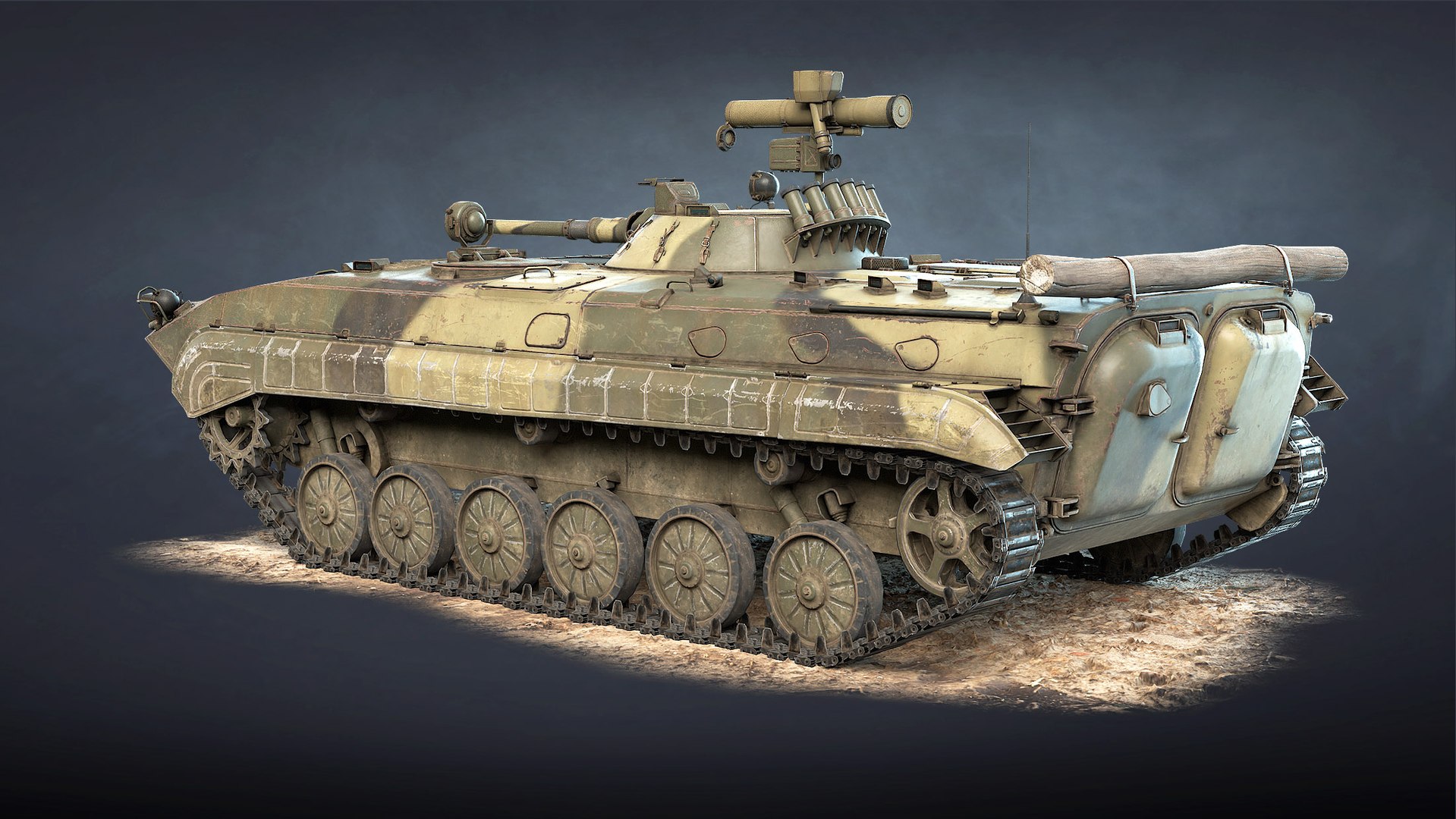 3D BMP-1 And BMP-1P Model - TurboSquid 2059371