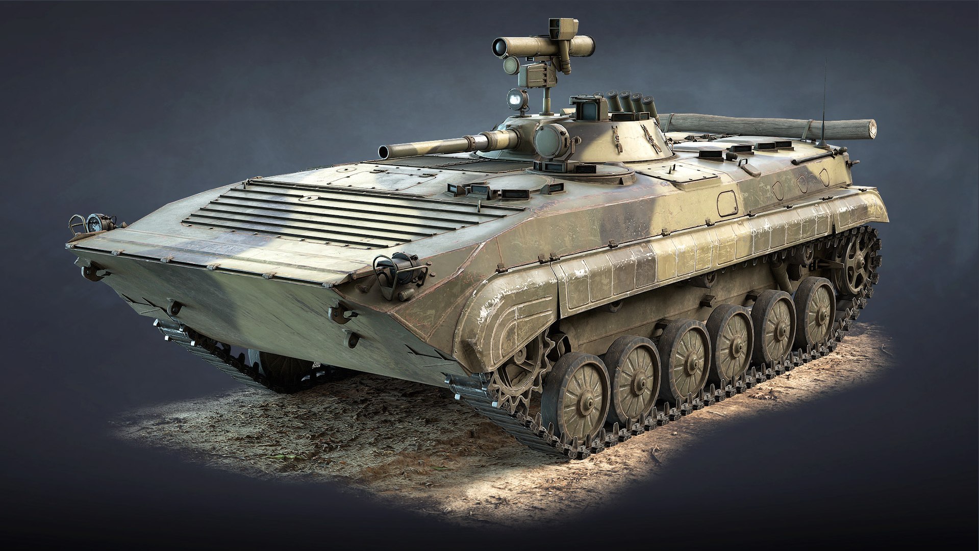 3D BMP-1 And BMP-1P Model - TurboSquid 2059371