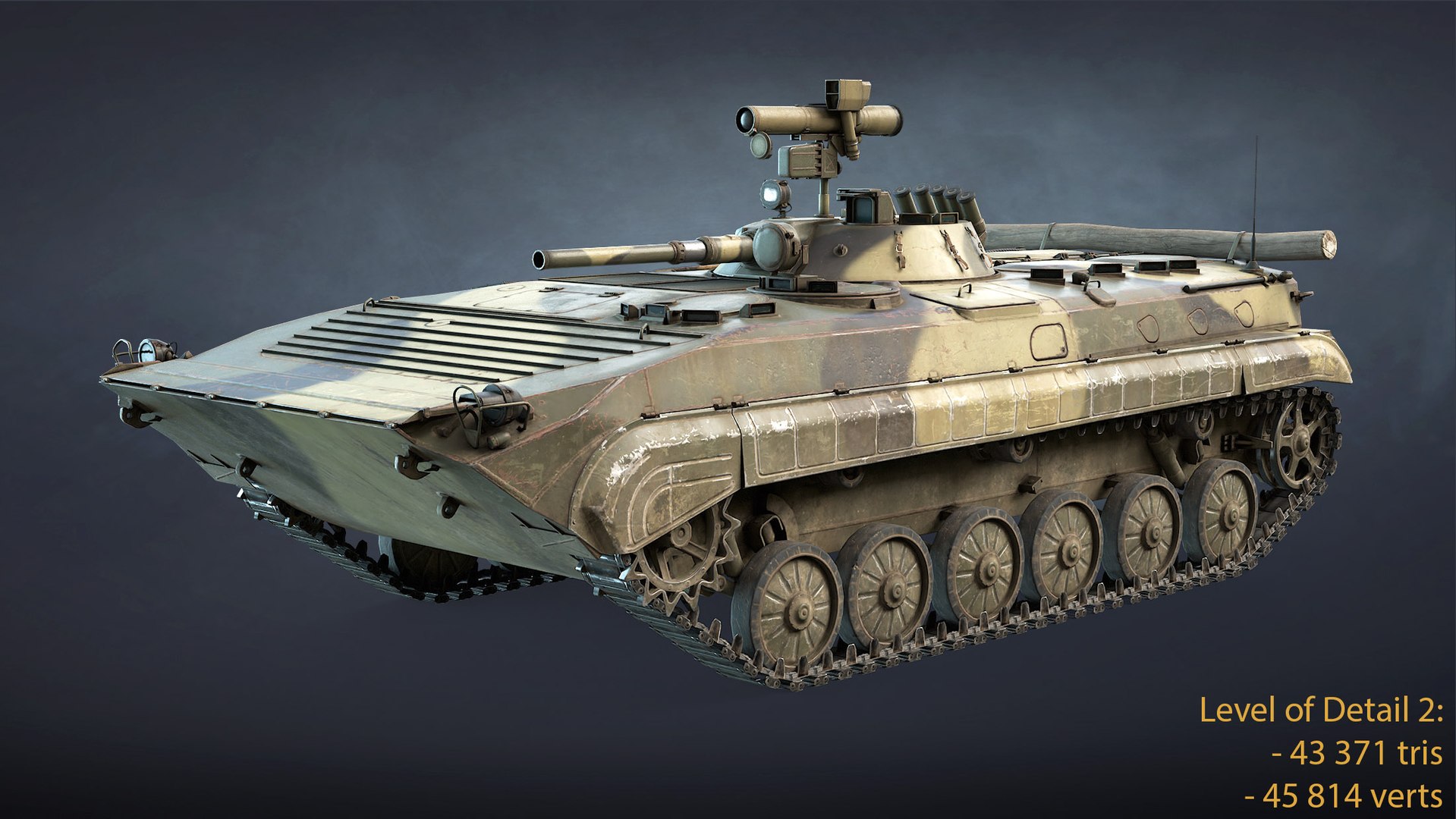 3D BMP-1 And BMP-1P Model - TurboSquid 2059371