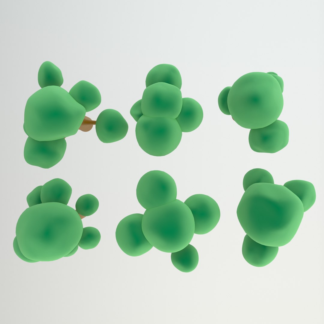 Cartoon Trees Forest Pack 3d Max