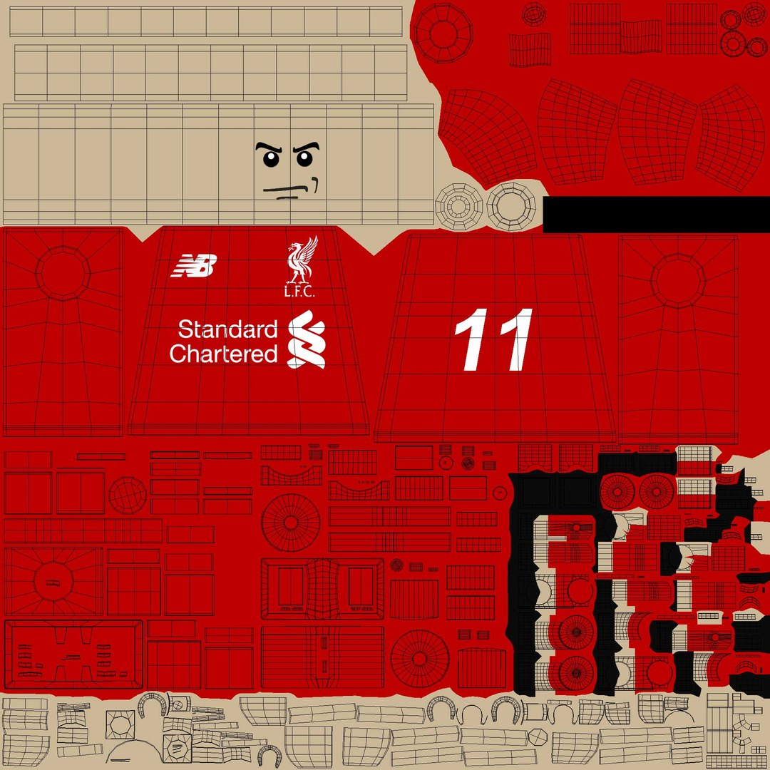Liverpool lego man 3D model - TurboSquid 1363131