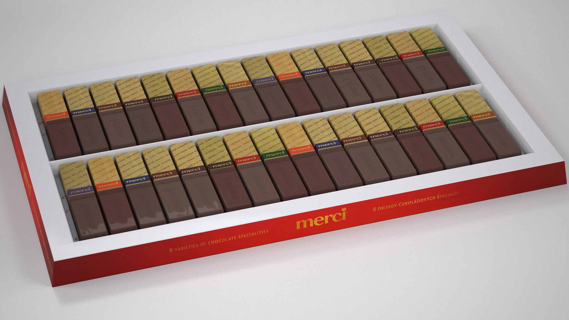 3D Model Box Merci Chocolates - TurboSquid 1491247