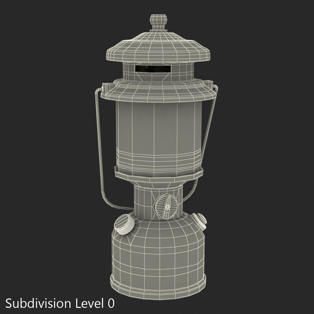 3d model camping lantern
