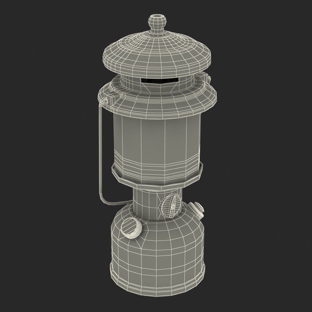 3d model camping lantern