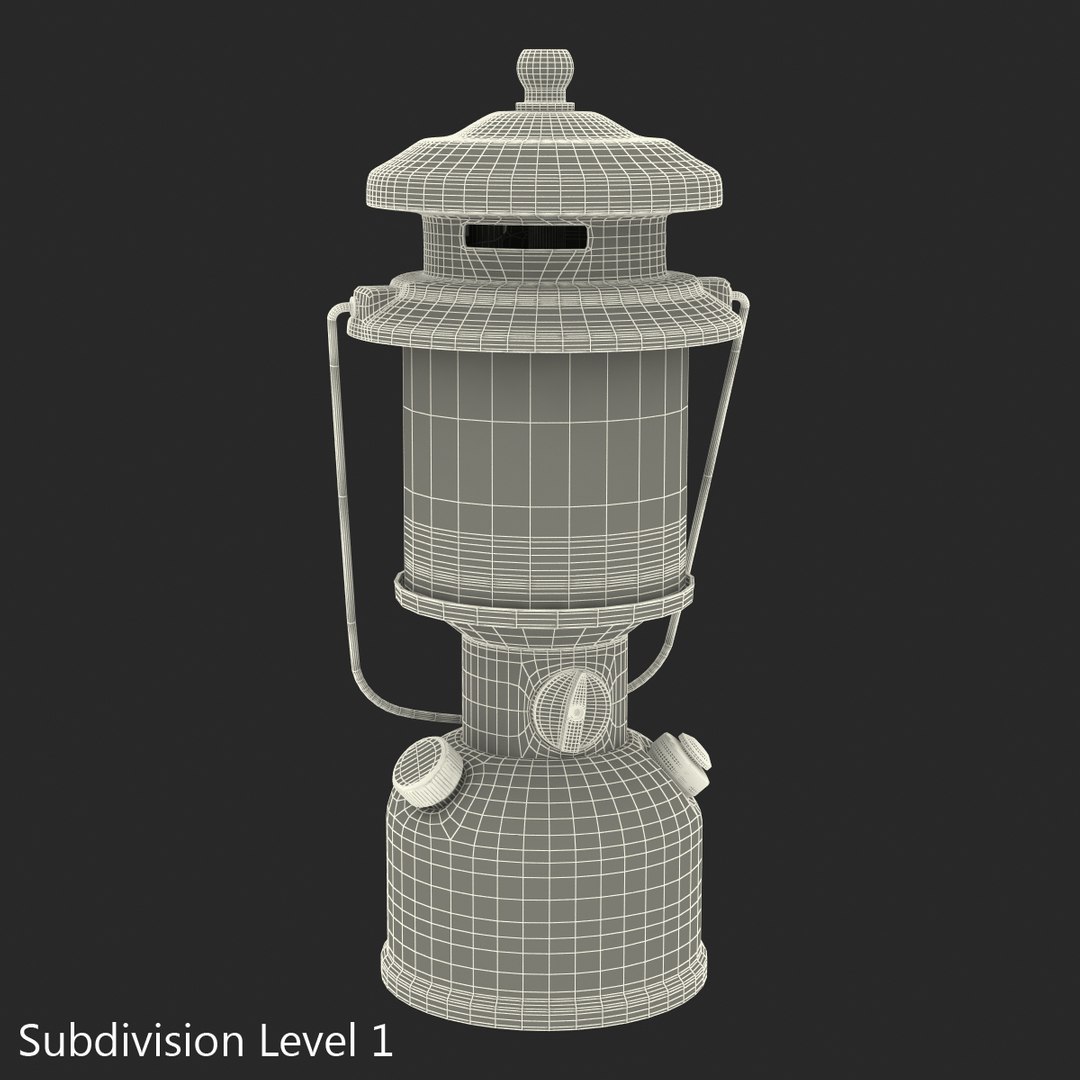 3d model camping lantern