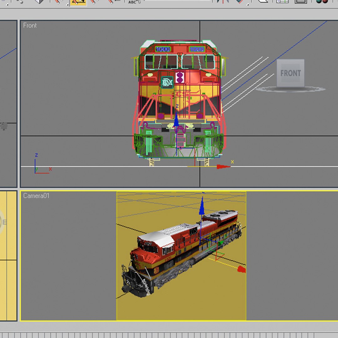EMD SD70ace Locomotive With Cargo Carriages 3D Model - TurboSquid 2029349