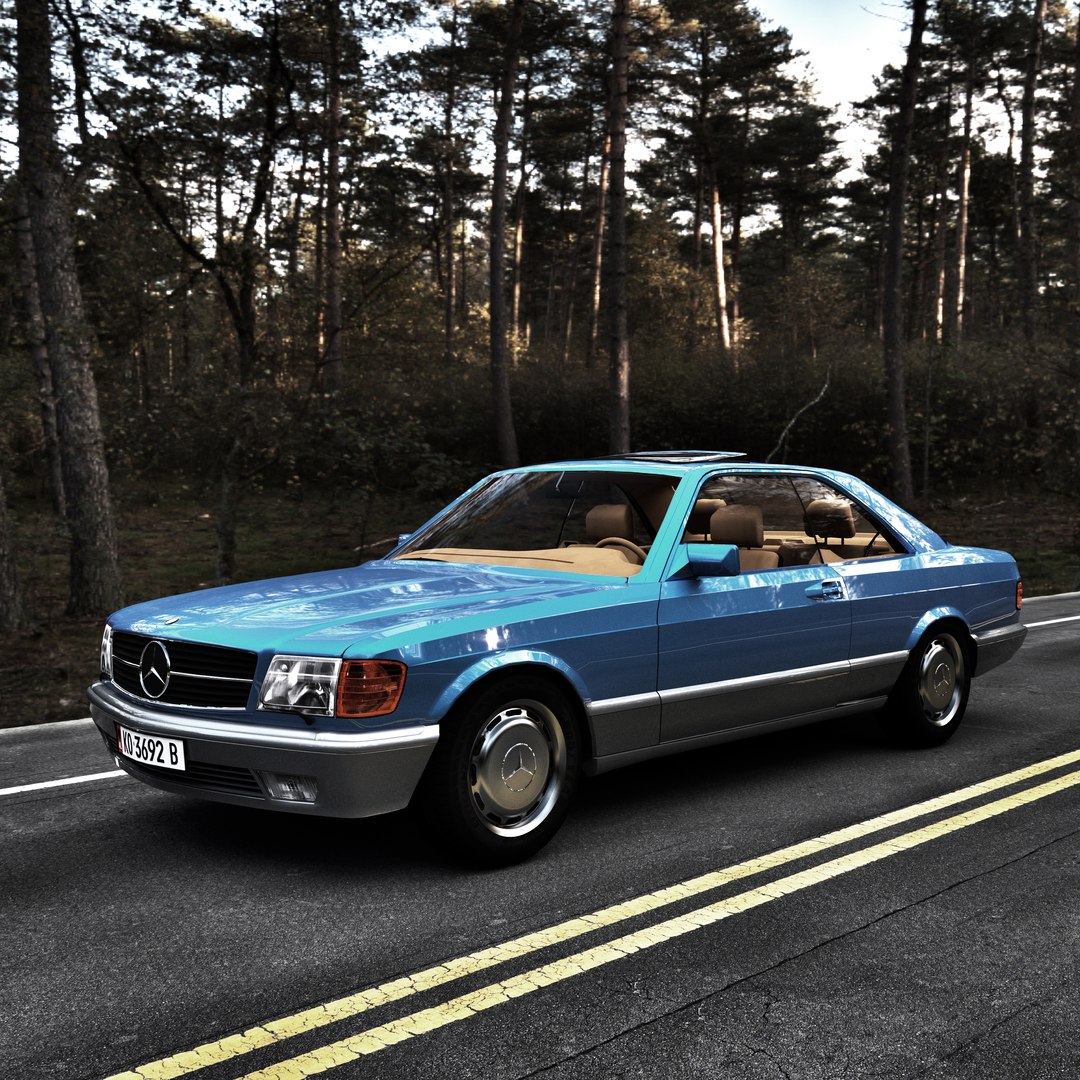 Benz 560sec 3D - TurboSquid 1699209