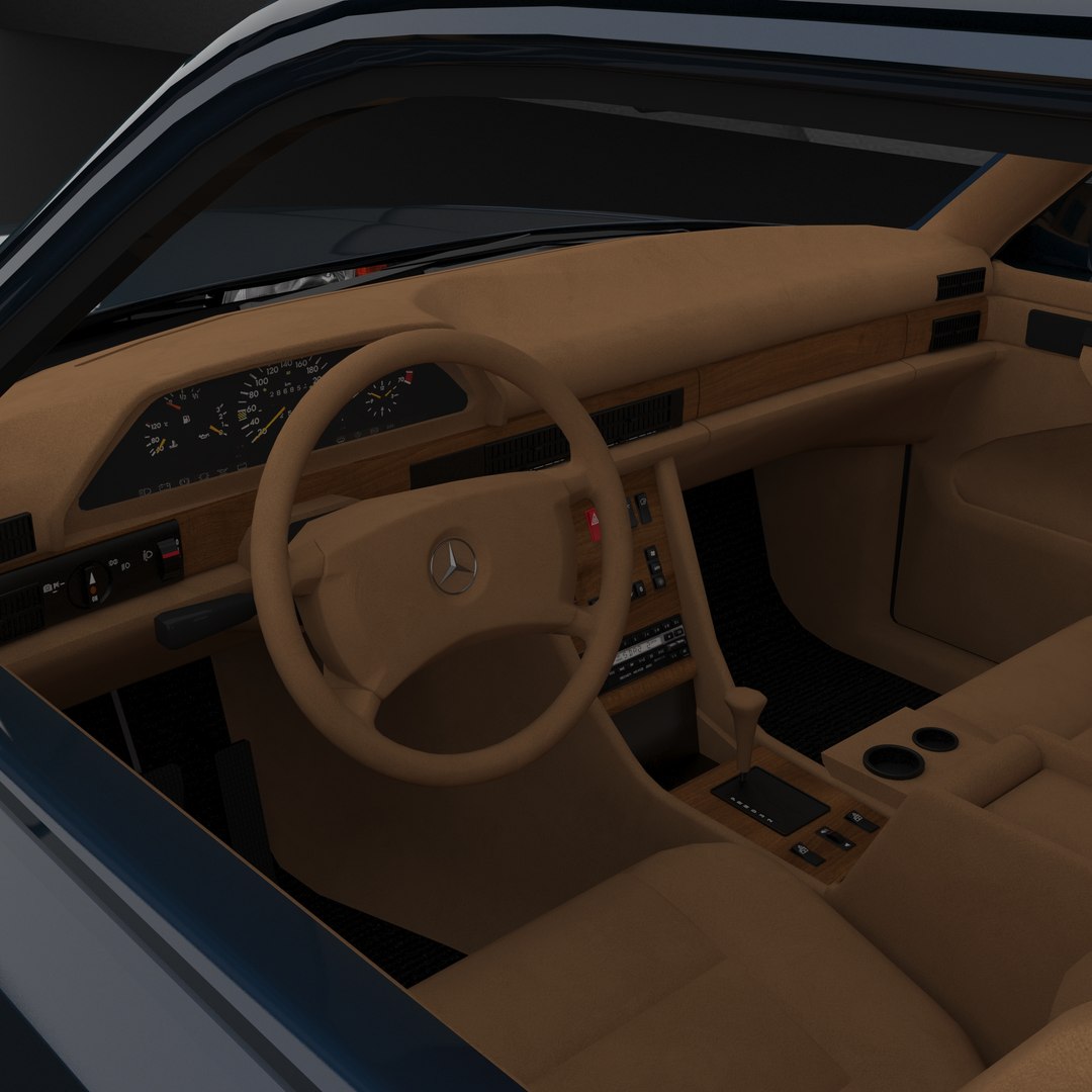 Benz 560sec 3D - TurboSquid 1699209