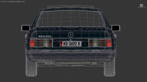 Benz 560sec 3D - TurboSquid 1699209