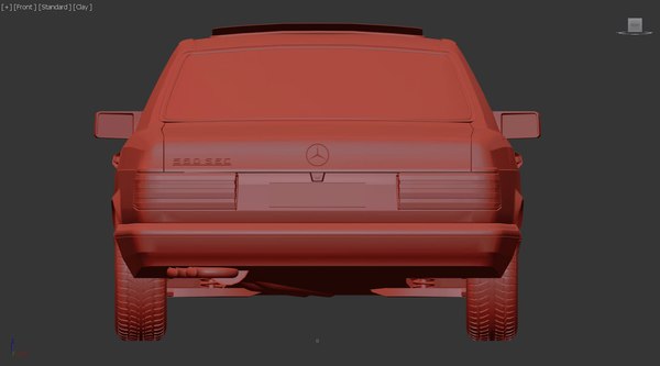 Benz 560sec 3D - TurboSquid 1699209