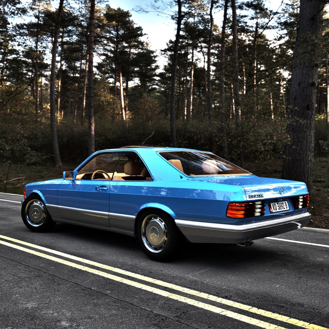Benz 560sec 3D - TurboSquid 1699209
