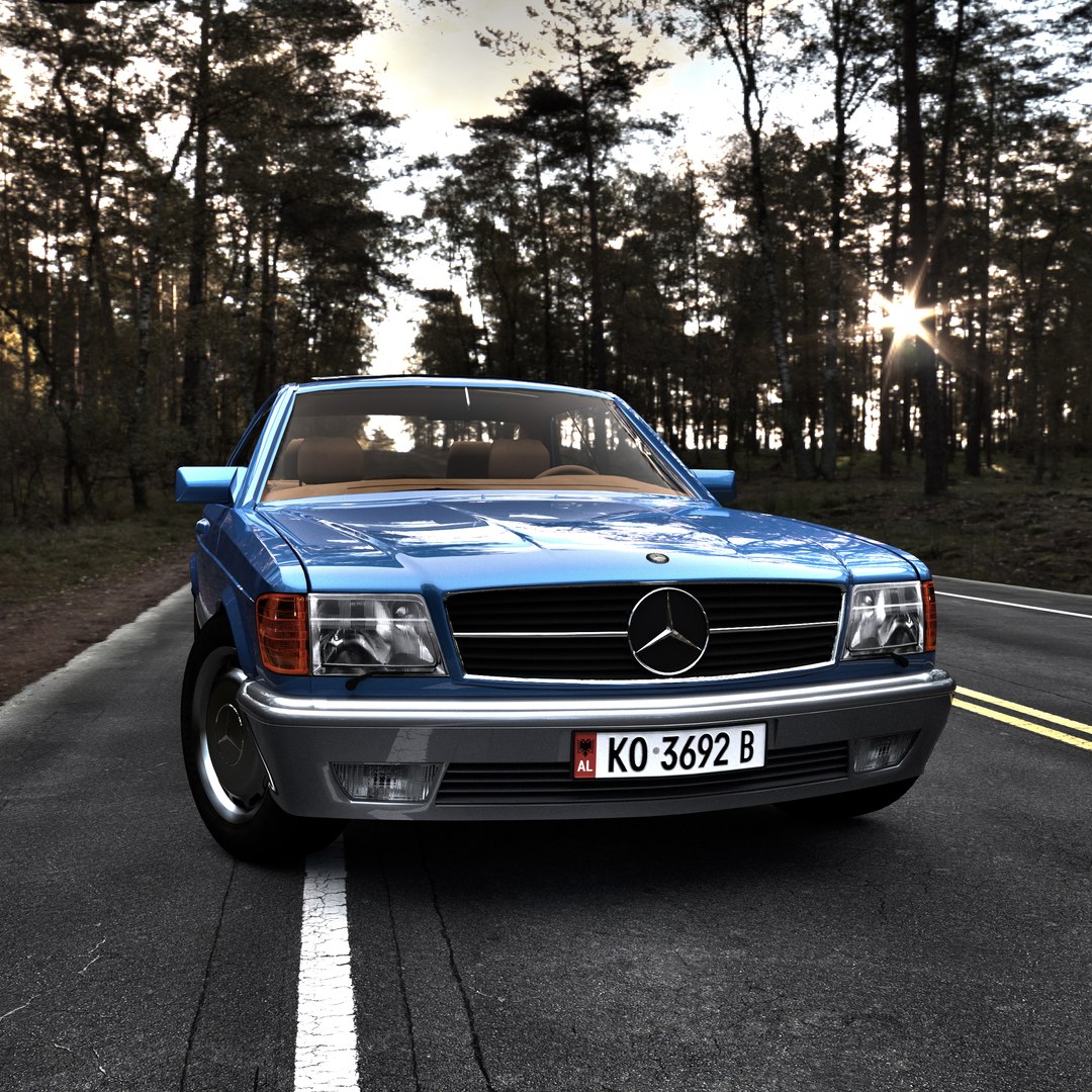 Benz 560sec 3D - TurboSquid 1699209
