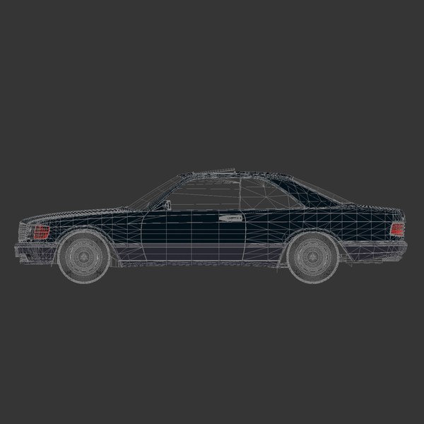 Benz 560sec 3D - TurboSquid 1699209