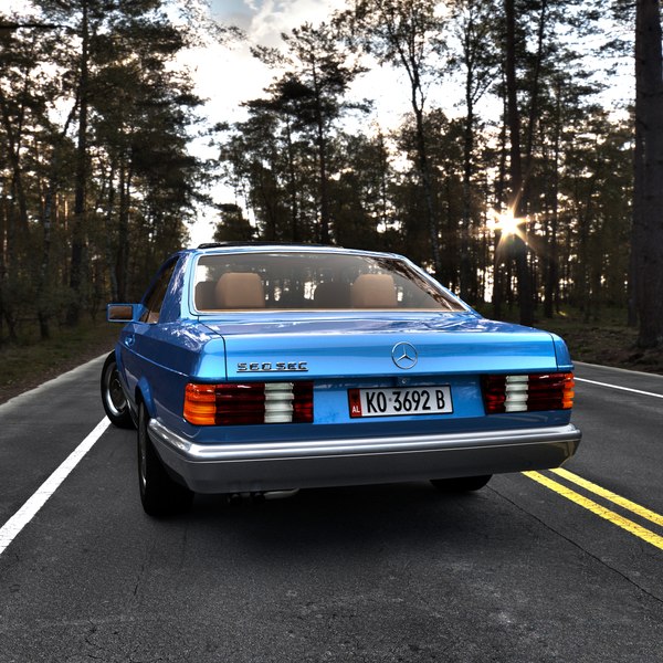 Benz 560sec 3D - TurboSquid 1699209