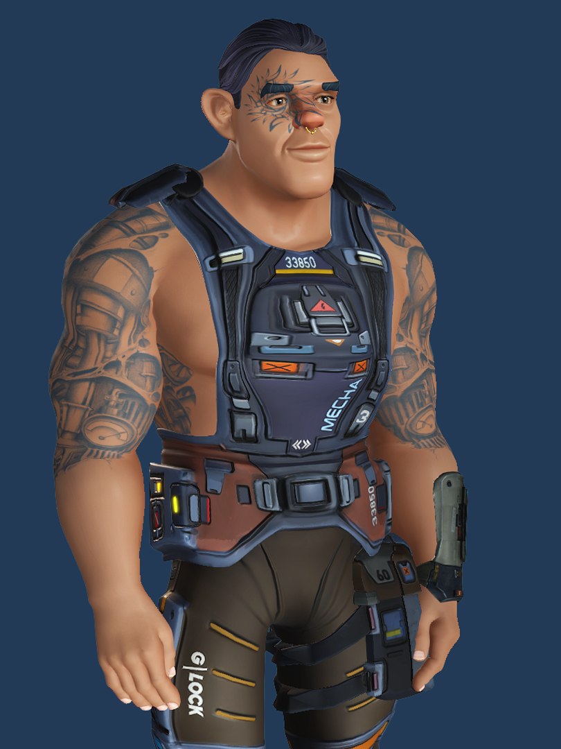 3D Cartoon Rigged Fighter Boy-Vibbert Character 3D Model - TurboSquid ...
