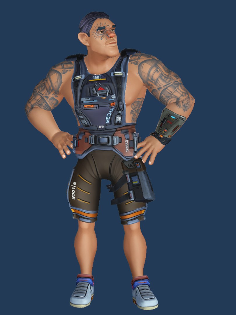 3D Cartoon Rigged Fighter Boy-Vibbert Character 3D Model - TurboSquid ...