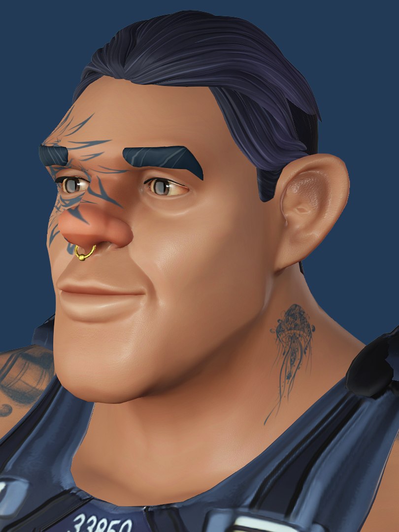 3D Cartoon Rigged Fighter Boy-Vibbert Character 3D Model - TurboSquid ...