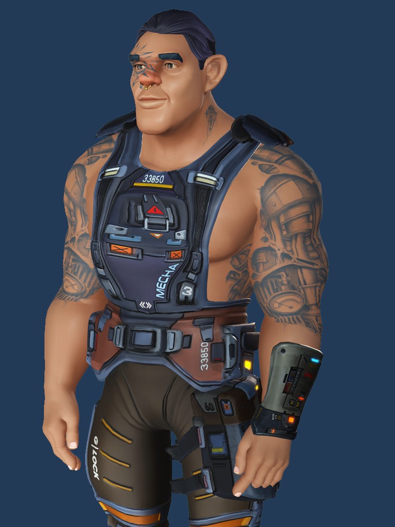 3D Cartoon Rigged Fighter Boy-Vibbert Character 3D Model - TurboSquid ...