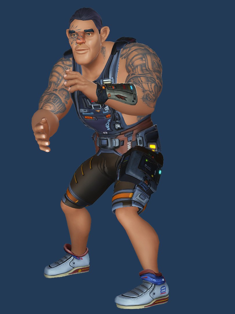 3D Cartoon Rigged Fighter Boy-Vibbert Character 3D Model - TurboSquid ...