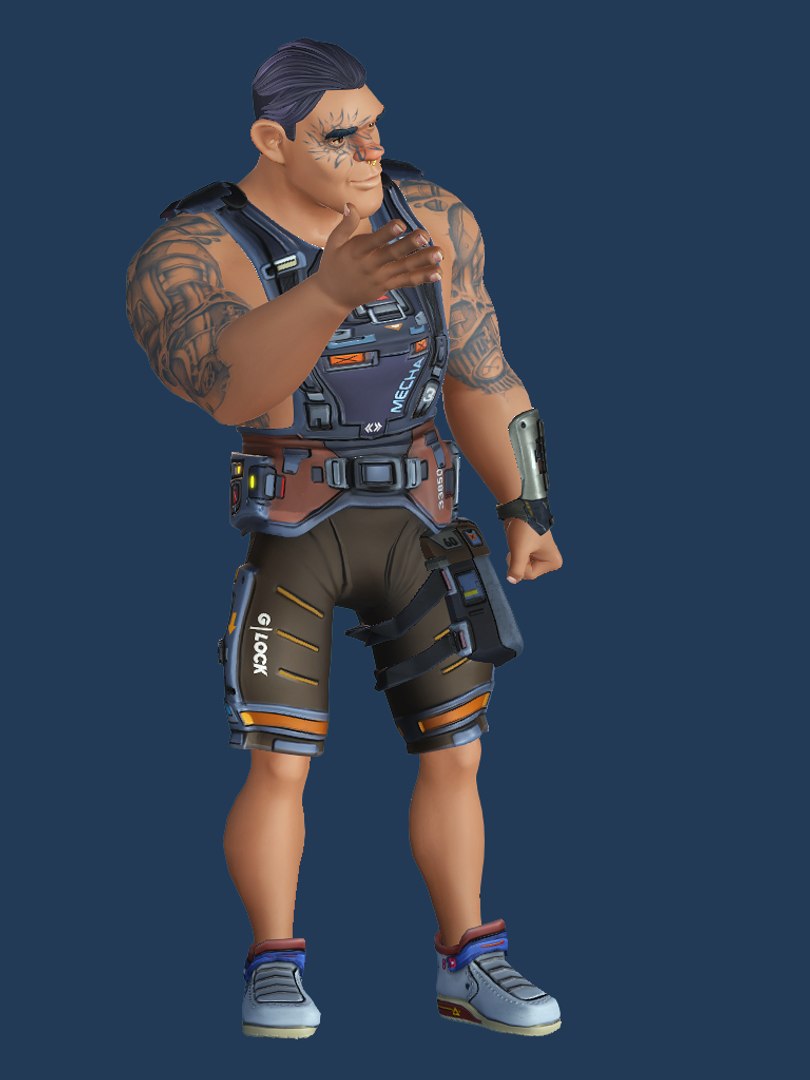 3D Cartoon Rigged Fighter Boy-Vibbert Character 3D Model - TurboSquid ...