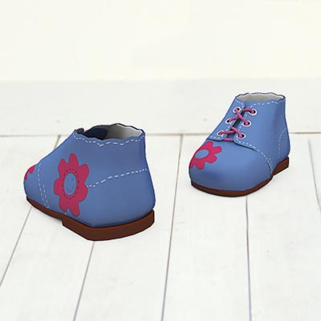 3d model kids shoes